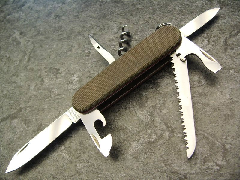 SAK-Mod: Green Micarta Camper | Chris Custom Works