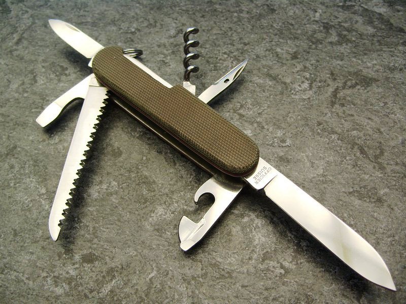 SAK-Mod: Green Micarta Camper | Chris Custom Works