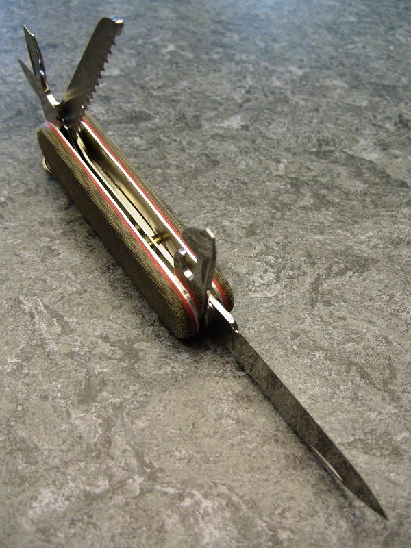 SAK-Mod: Green Micarta Camper | Chris Custom Works