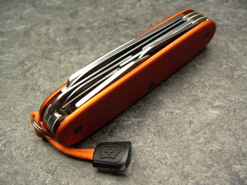Alox-SAK-Mod: Enhanced Orange Alox Electrician Plus | Chris Custom Works