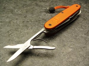 Alox-SAK-Mod: Enhanced Orange Alox Electrician Plus | Chris Custom Works