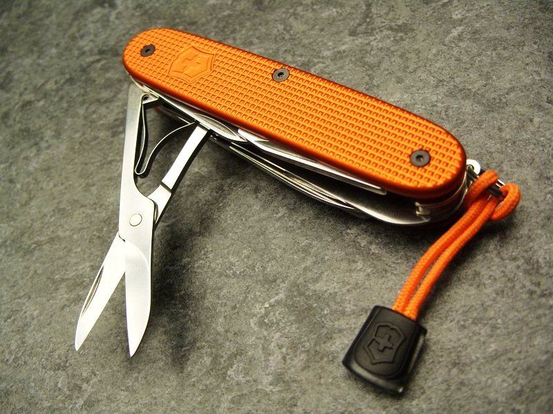 Alox-SAK-Mod: Enhanced Orange Alox Electrician Plus | Chris Custom Works