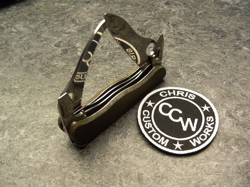 SAK-Mod: Green Micarta Dual Pro X | Chris Custom Works