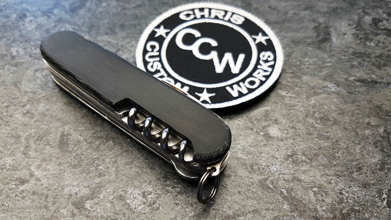 SAK-Mod: Black Micarta Compact Lite | Chris Custom Works