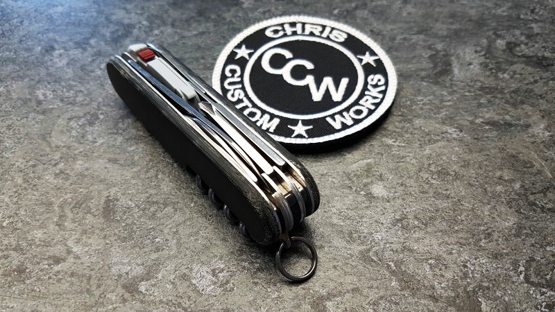 SAK-Mod: Black Micarta Compact Lite | Chris Custom Works