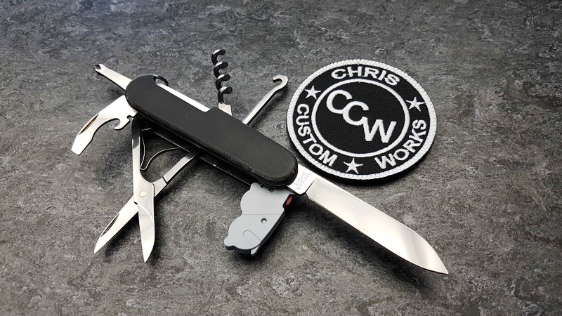SAK-Mod: Black Micarta Compact Lite | Chris Custom Works