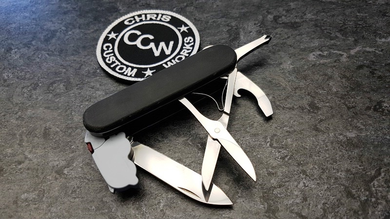 SAK-Mod: Black Micarta Compact Lite | Chris Custom Works