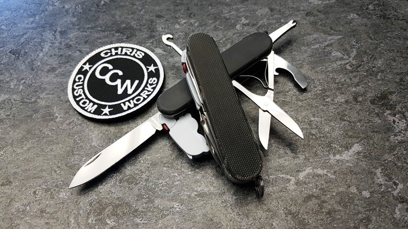 SAK-Mod: Black Micarta Compact Lite | Chris Custom Works