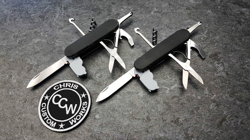 SAK-Mod: Black Micarta Compact Lite | Chris Custom Works