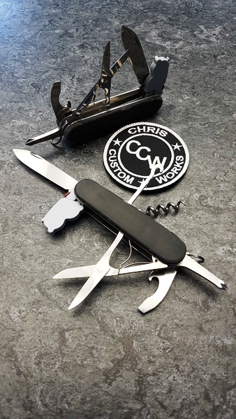 SAK-Mod: Black Micarta Compact Lite | Chris Custom Works