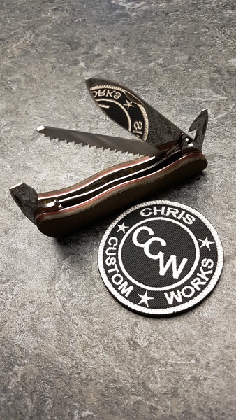 SAK-Mod: Green Canvas Micarta Trailmaster | Chris Custom Works