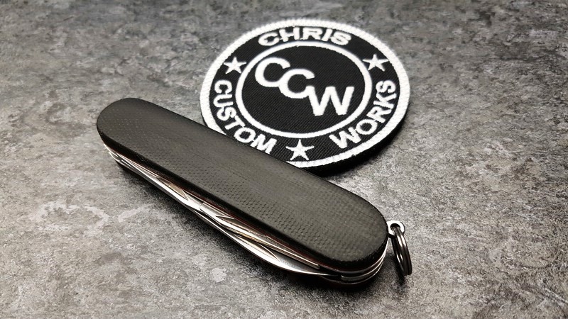 SAK-Mod: Black Micarta Spartan | Chris Custom Works