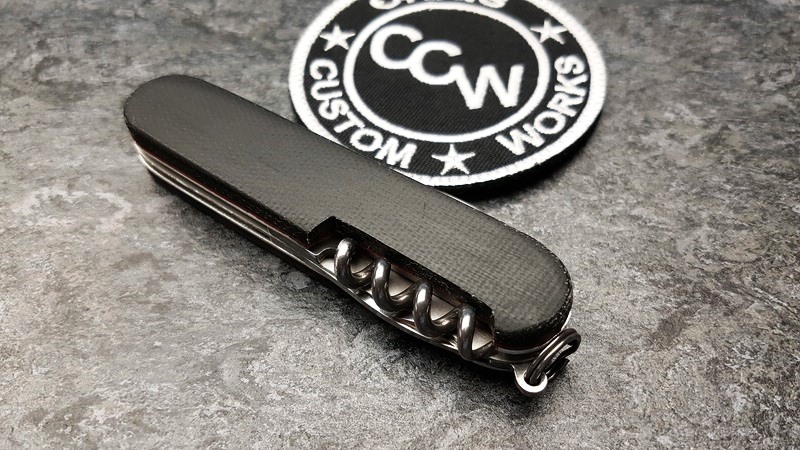 SAK-Mod: Black Micarta Spartan | Chris Custom Works