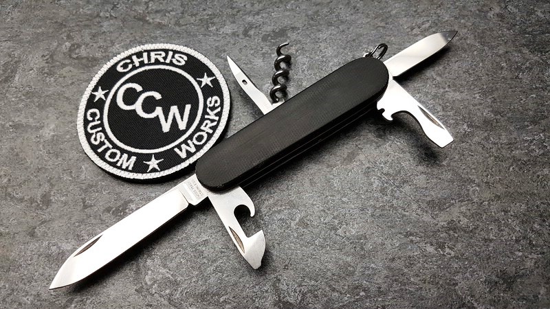 SAK-Mod: Black Micarta Spartan | Chris Custom Works