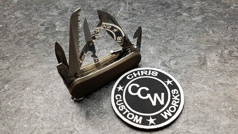 SAK-Mod: Evolution S17 Green Micarta | Chris Custom Works