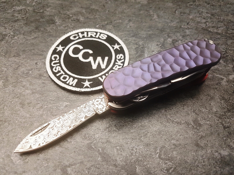 SAK-Mod: Titanium VG10-San-Mai Monarch | Chris Custom Works